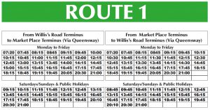 Routes & Timetables | Gibraltar Bus Company