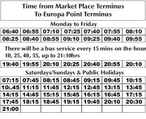 Route 2 | Gibraltar Bus Company